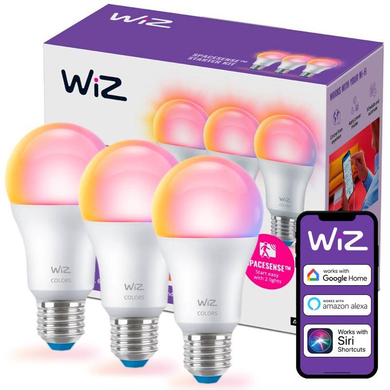 Żarówka LED WiZ E27 A60 8.8W 806lm 2200-6500K RGB TW Inteligentna Smart ...