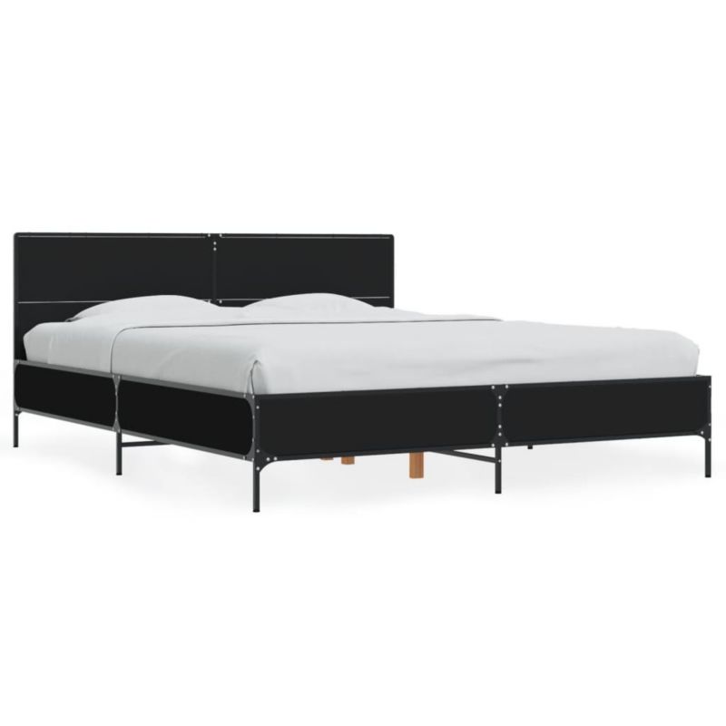 Łóżko metalowe WaszeMeble 150x200 cm czarna WM-3280002 1 szt.
