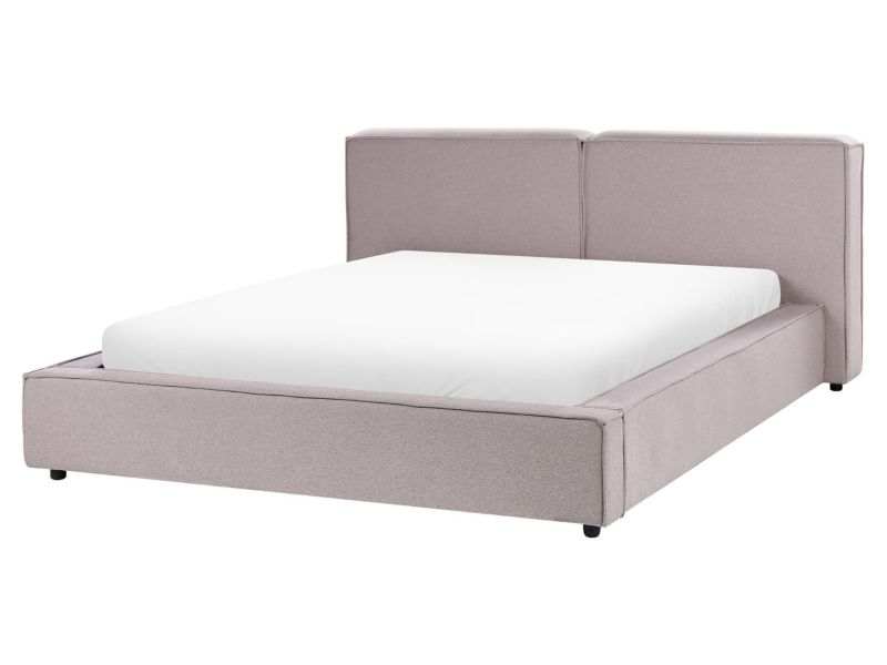 Łóżko tapicerowane 160 x 200 cm jasnobrązowe Linards 1 szt. | Majsterkowanie w Castoramie