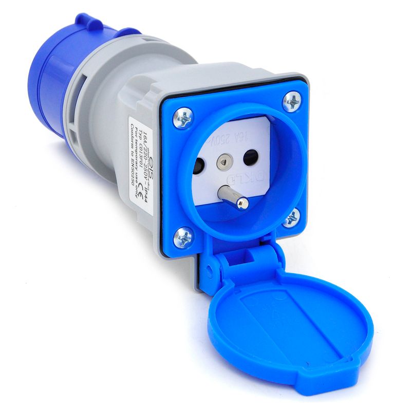 Adapter przenośny, przejściówka kempingowa siłowa ELS Elektrotechnika ...