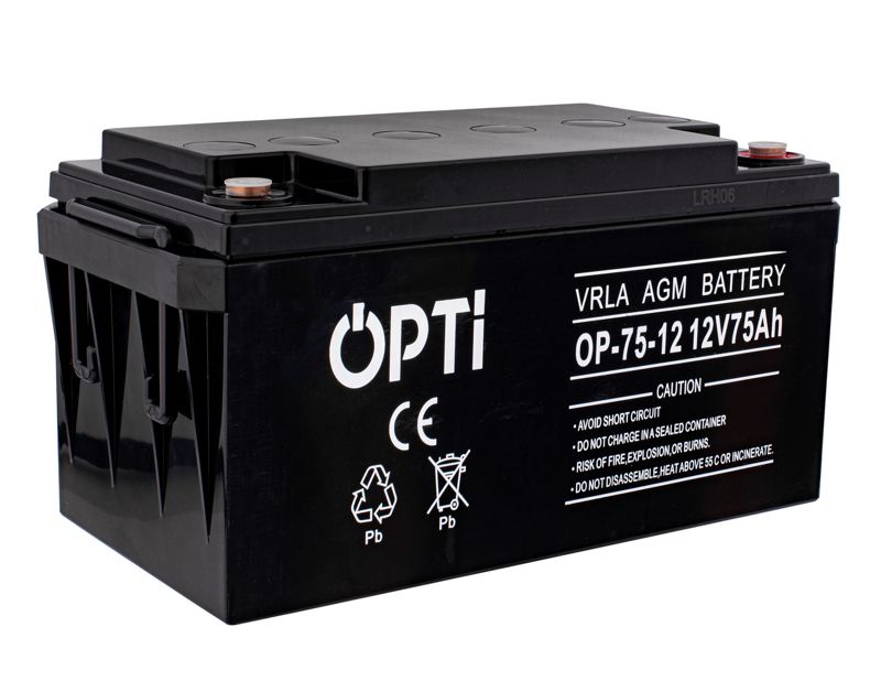 Akumulator bezobsługowy AGM OPTI 12V 75Ah VOLT POLSKA 1szt.