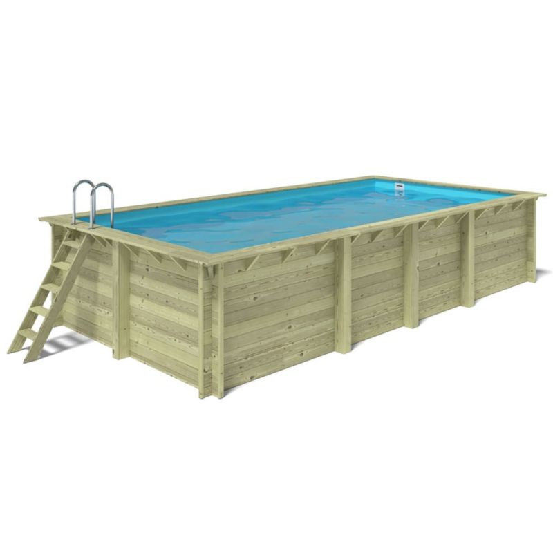 Basen drewniany Aqua ALTANKA 7x3,75 - H.1,45 m - z filtracją ...