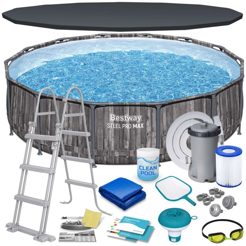 Basen ogrodowy Bestway stelażowy 427x107cm 5614Z-17w1 | Majsterkowanie w Castoramie