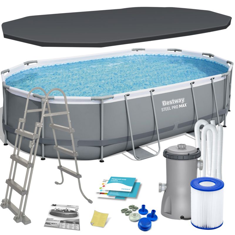 Basen ogrodowy Bestway stelażowy488x305x107 56448 1 szt. | Majsterkowanie w Castoramie