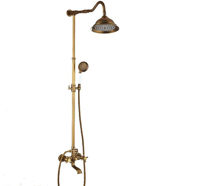 Bateria prysznicowa Lauferi MASSALIA mosiężna z deszczownicą ...