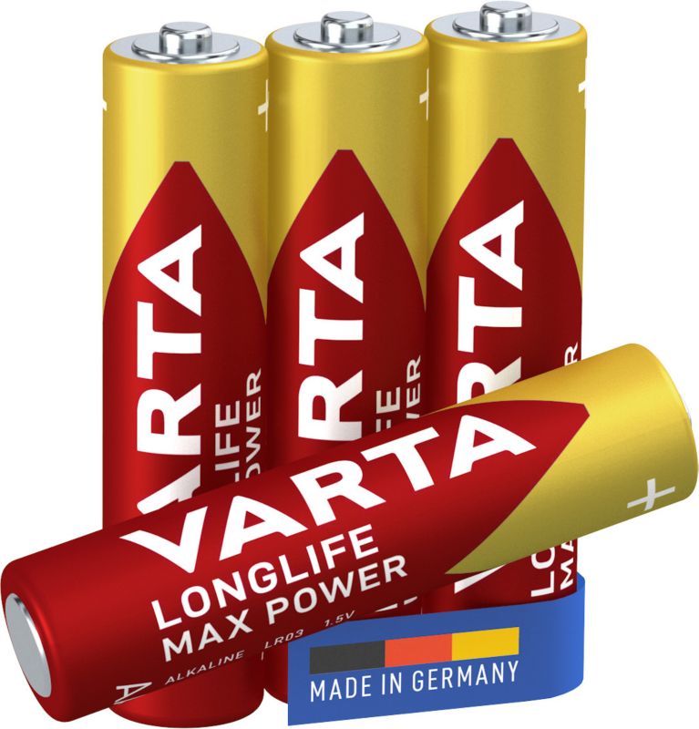 Baterie VARTA Longlife Max Power AAA 4 szt. | Majsterkowanie w Castoramie Baterie VARTA Longlife Max Power AAA 4 szt. | Majsterkowanie w Castoramie