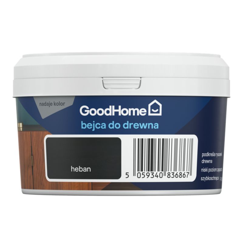 Bejca do drewna GoodHome heban 0,2 l | Majsterkowanie w Castoramie