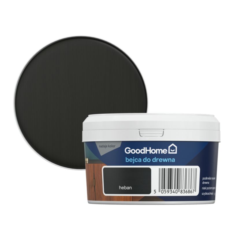 Bejca do drewna GoodHome heban 0,2 l | Majsterkowanie w Castoramie