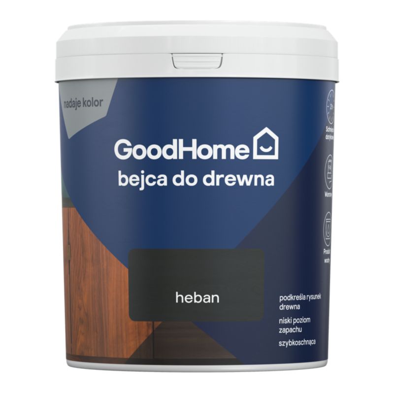 Bejca do drewna GoodHome heban 0,5 l