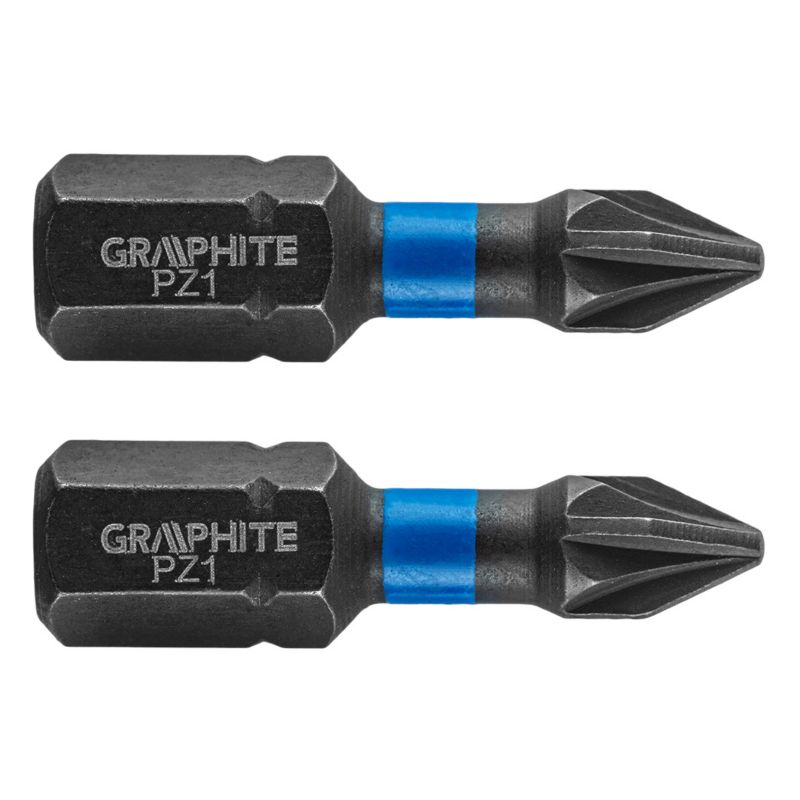Bity udarowe GRAPHITE typ PZ1 x 25 mm, 2 szt 1 kpl. | Majsterkowanie w ...