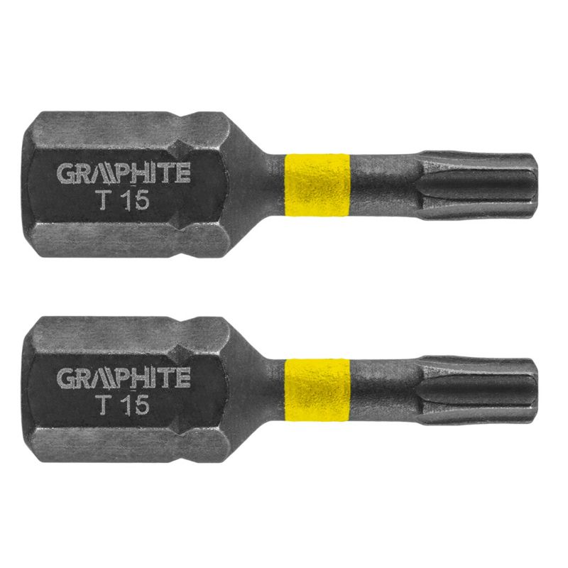 Bity udarowe GRAPHITE typ TX15 x 25 mm, 2 szt. 1 kpl. | Majsterkowanie ...