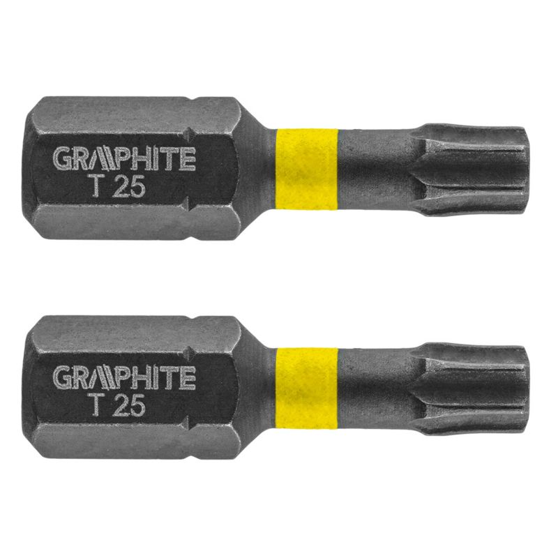 Bity udarowe GRAPHITE typ TX25 x 25 mm, 2 szt. 1 kpl. | Majsterkowanie ...