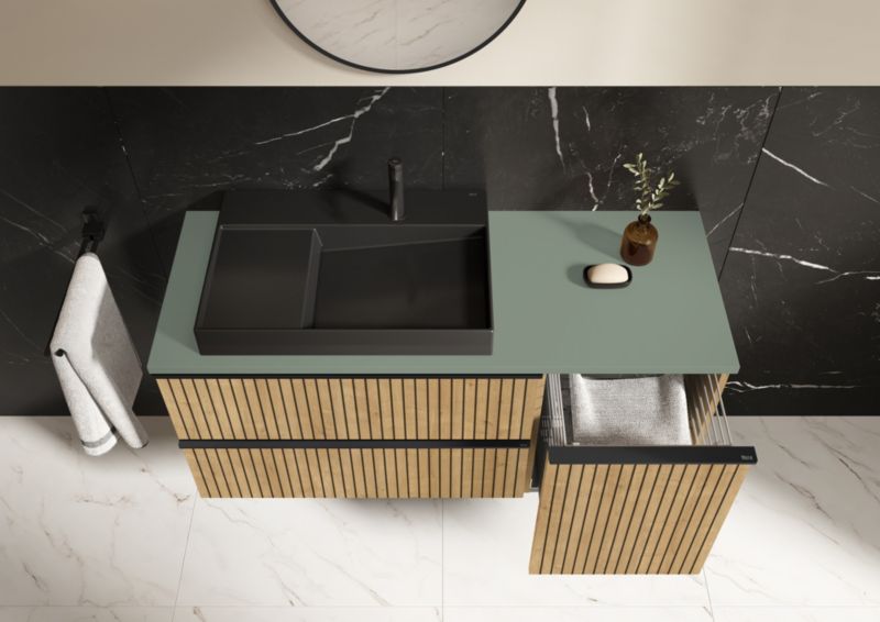 Blat łazienkowy Roca Style 100 x 46,4 cm PCV szałwia