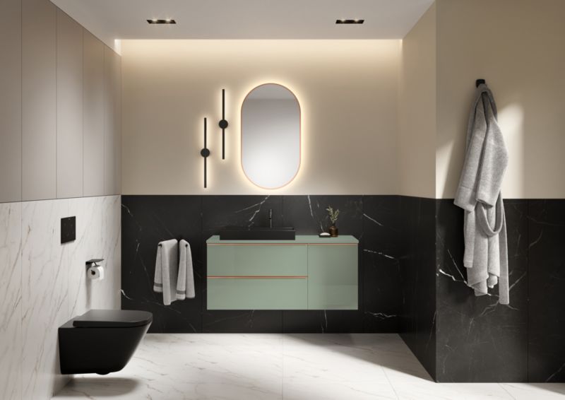 Blat łazienkowy Roca Style 60 x 46,4 cm PCV szałwia