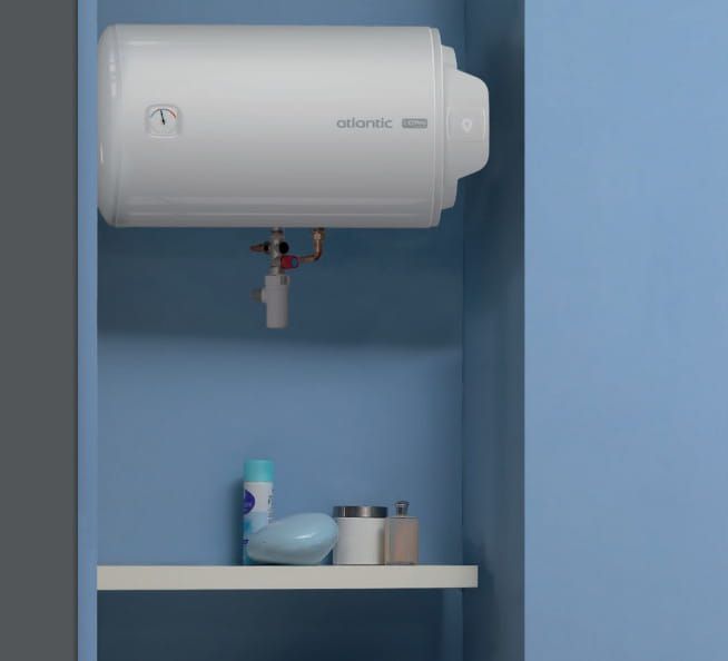 Bojler elektryczny Atlantic 50L 1500W poziomy wiszący OPRO H 1szt