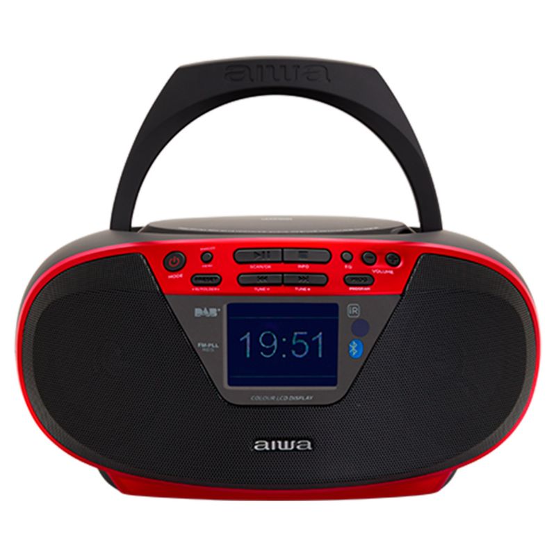 Boombox AIWA BBTU-500 DAB+/FM RDS/CD/USB/BT Czerwony 1szt ...