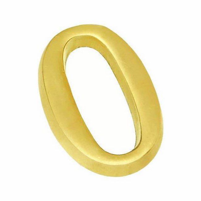 Cyfra 0 samoprzylepna 50 mm złota | Majsterkowanie w Castoramie