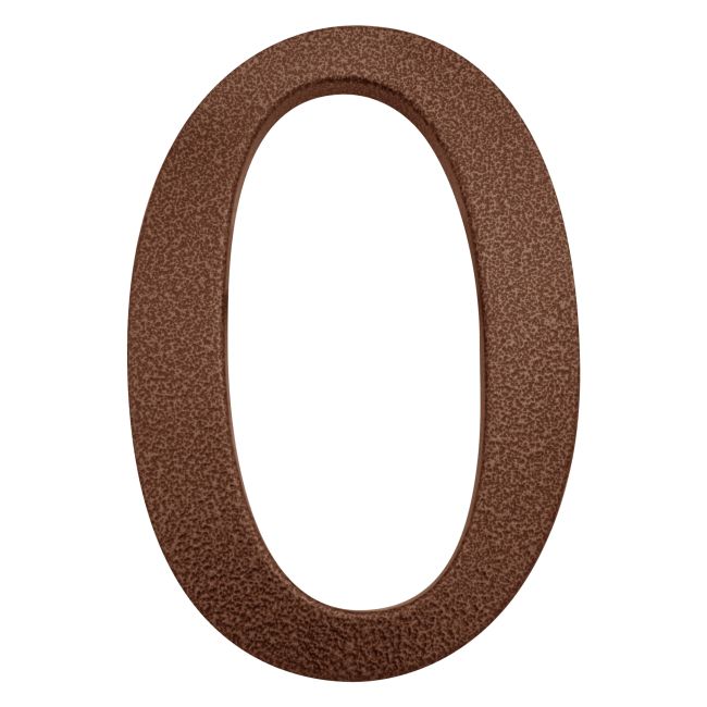 Cyfra 0 Stahl 190 mm aluminium złoty brąz | Majsterkowanie w Castoramie