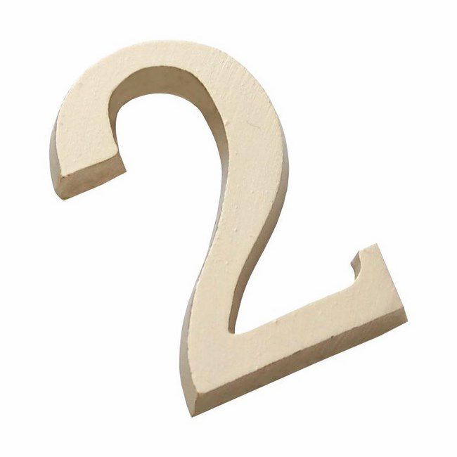 Cyfra 2 samoprzylepna nikiel satyna 50 mm | Majsterkowanie w Castoramie