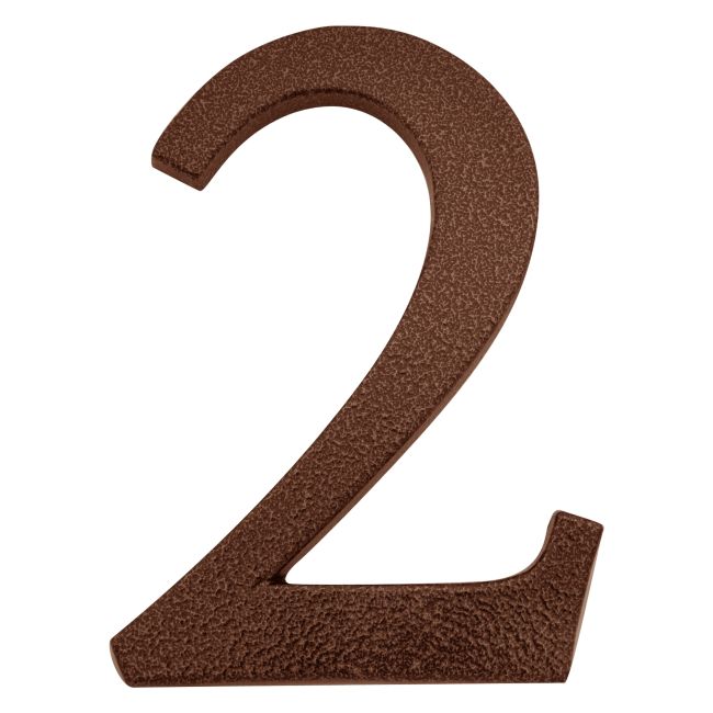 Cyfra 2 Stahl 190 mm aluminium złoty brąz | Majsterkowanie w Castoramie