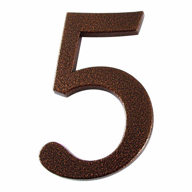 Cyfra 5 Stahl 190 mm aluminium złoty brąz | Majsterkowanie w Castoramie