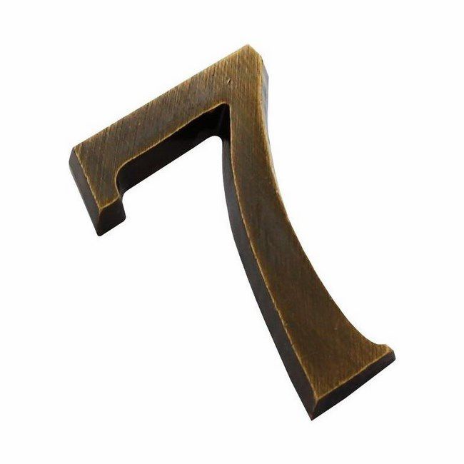 Cyfra 7 samoprzylepna 50 mm patyna | Majsterkowanie w Castoramie