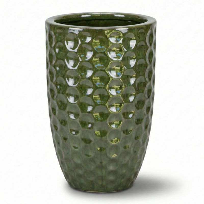 Donica ceramiczna Provencelia MEROVEE Zielony, sred.30 x H45 cm ...