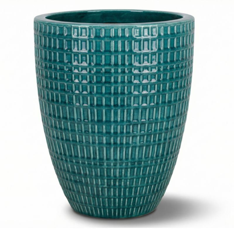 Donica ceramiczna Provencelia VERNE Turkusowy, sred.41 x H55 cm ...