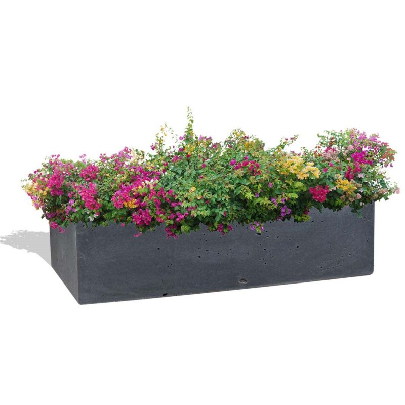 Donica Zadora Betonowa Zewnętrzna BOX L 90x45x25 grafit
