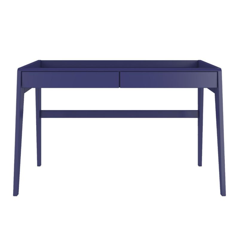 Drewniane bukowe biurko z szufladami Visby LISA granat 1 szt.