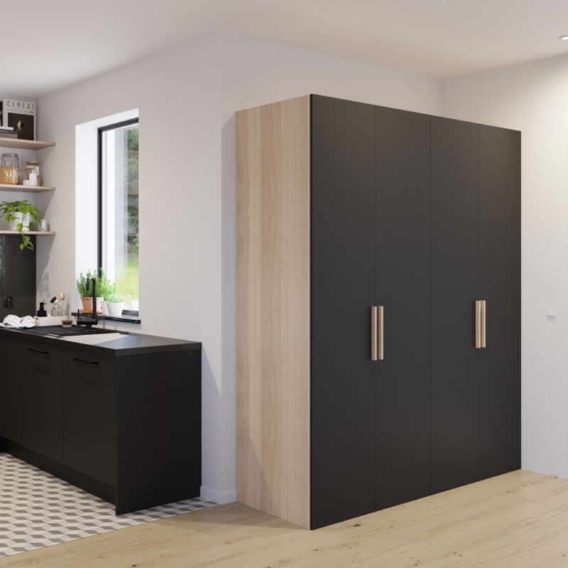 Drzwi do korpusu 225 x 50 cm GoodHome Atomia czarny