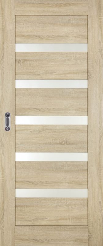 Drzwi pokojowe przesuwne Credis 80 dąb sonoma | Majsterkowanie w Castoramie
