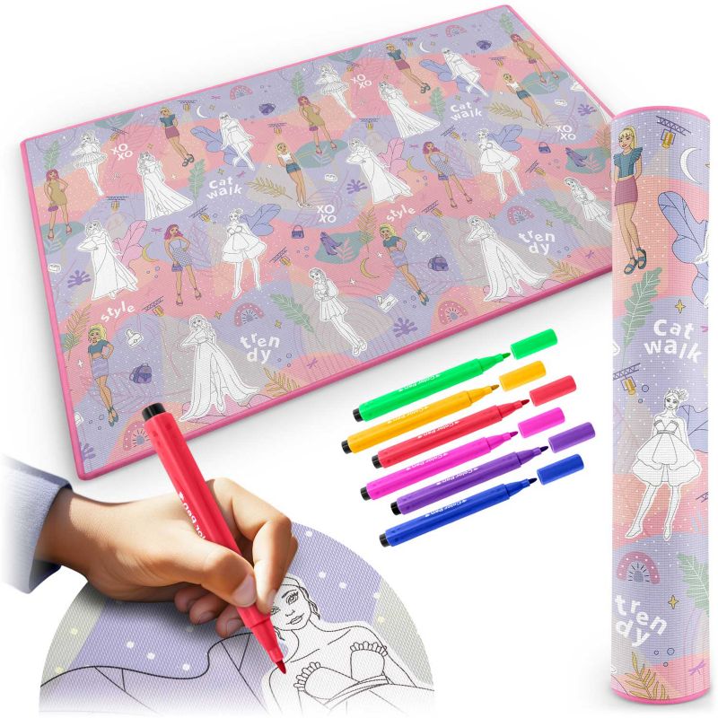 Dywan piankowy mata edukacyjna 2w1 Ricokids zmywalna kolorowanka ...