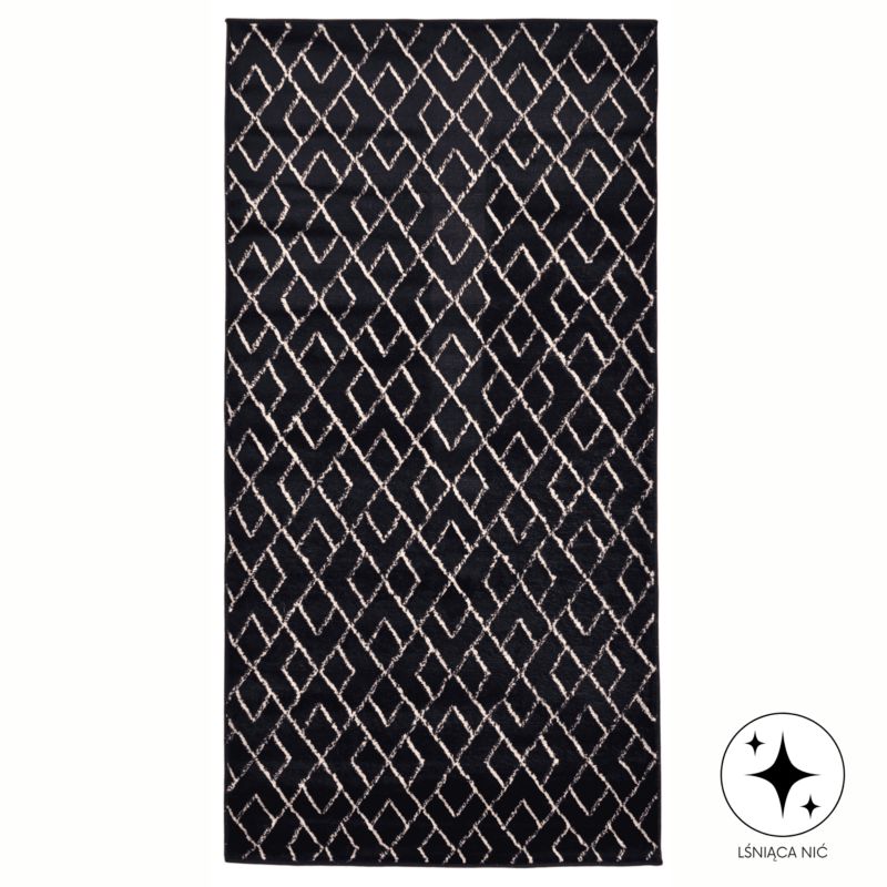 Dywan Sofia Direct Home and Garden fala ciemny niebieski 80x150 cm 1 ...