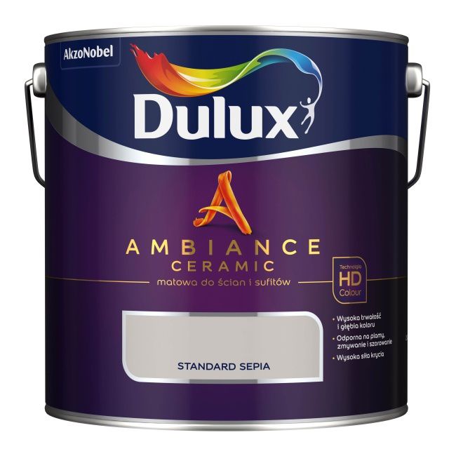 Farba Dulux Ambiance Ceramic standard sepia 2,5 l | Majsterkowanie w Castoramie