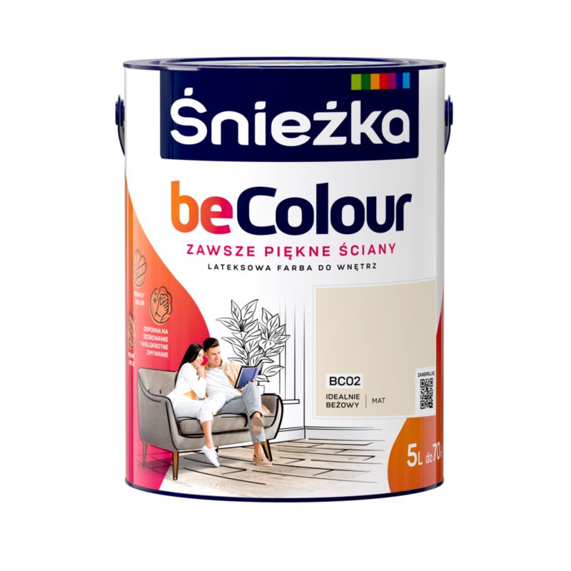 Farba Śnieżka Becolour idealnie beżowy 5 l