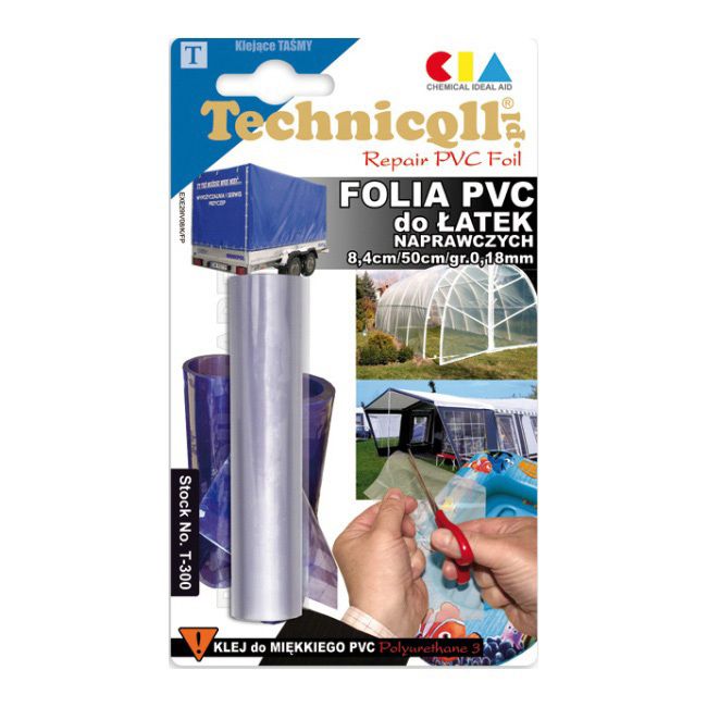 Folia PCV do łatek naprawczych Techniqll 8,4 x 50 cm gr. 0,18 mm ...