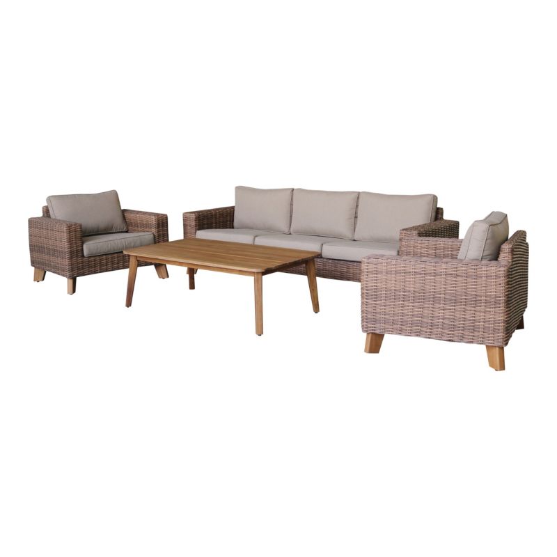 Fotele ogrodowe GoodHome Takutea 2 szt. brązowy | Majsterkowanie w ...