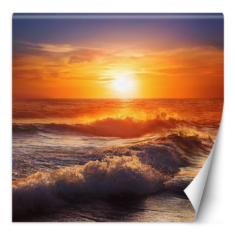 Fototapeta Feeby Morze Fala Zachód Słońca 150x150 1 szt ...