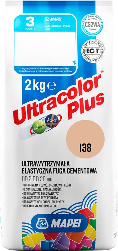 Fuga elastyczna Mapei Ultracolor Plus 138 migdałowa 2 kg ...