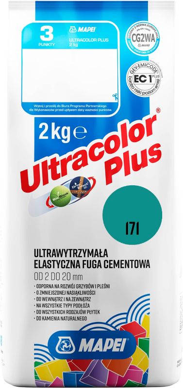 Fuga elastyczna Mapei Ultracolor Plus 171 turkusowa 2 kg ...