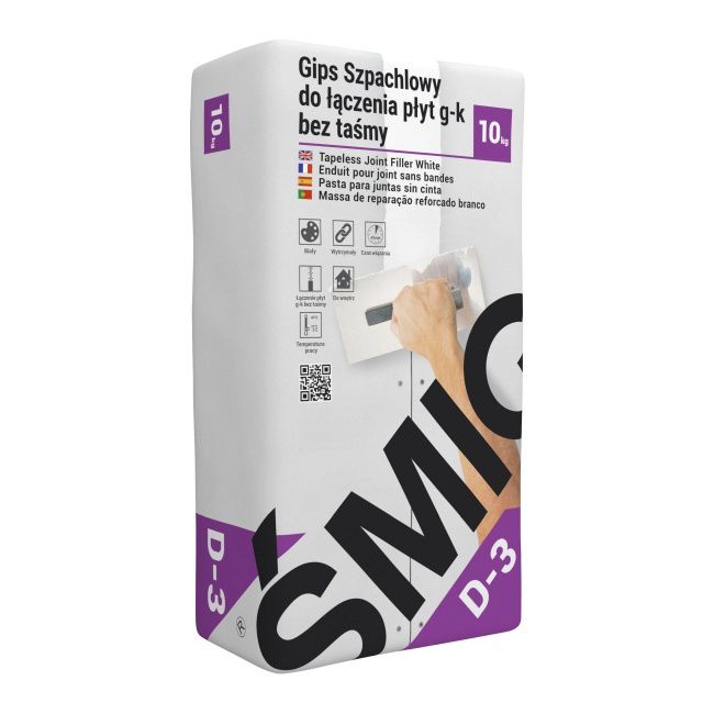 Gips szpachlowy do łaczenia płyt g-k Śmig D-3 10 kg | Majsterkowanie w ...