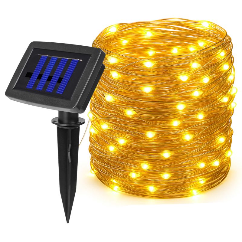 Girlanda LED solarna MasterLED linka 300xLED 3190cm 3000K ciepła biel czujnik zmierzchu IP44 1 szt.