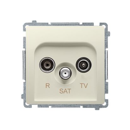 Gniazdo RTV-SAT Kontakt-Simon Basic końcowe beżowe 1 szt.
