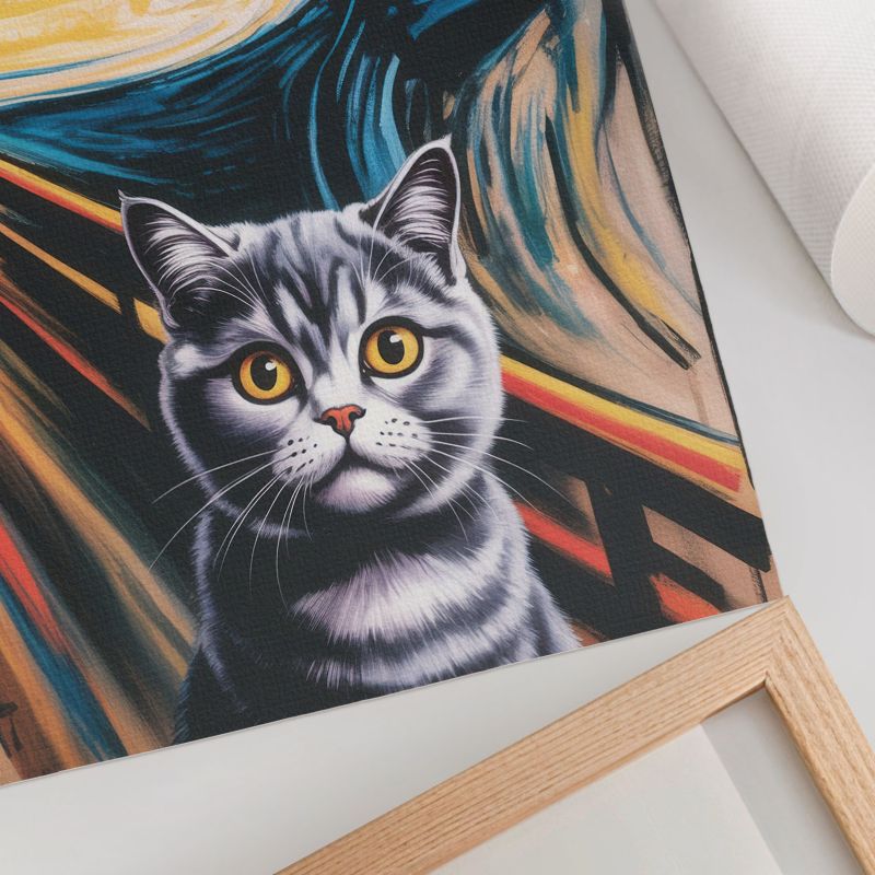 Grafika Na Ścianę ArtPrintCave 21x29,7 cm Krzyk i kot Monako 1 szt.