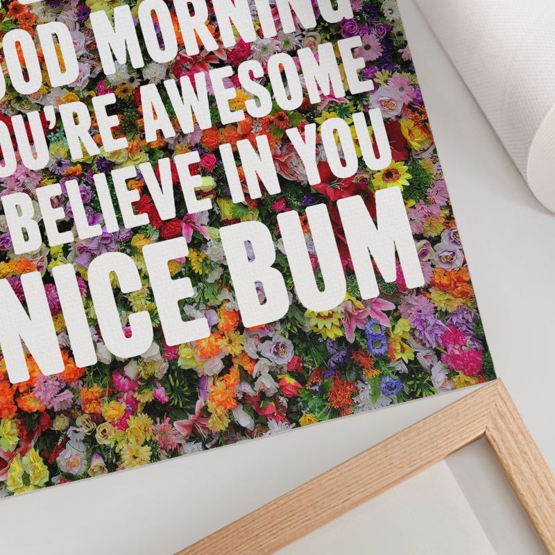 Grafika Na Ścianę ArtPrintCave 21x29,7 cm Motywacja w kwiatach Bright ...