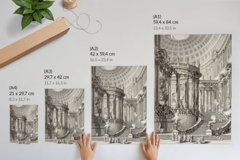 Grafika Na Ścianę ArtPrintCave 42x59,5 cm Starożytna świątynia Giovanni ...