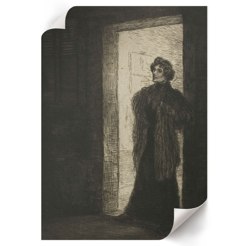 Grafika Na Ścianę ArtPrintCave 59,5x84 cm Na progu Théophile Steinlen 1 ...
