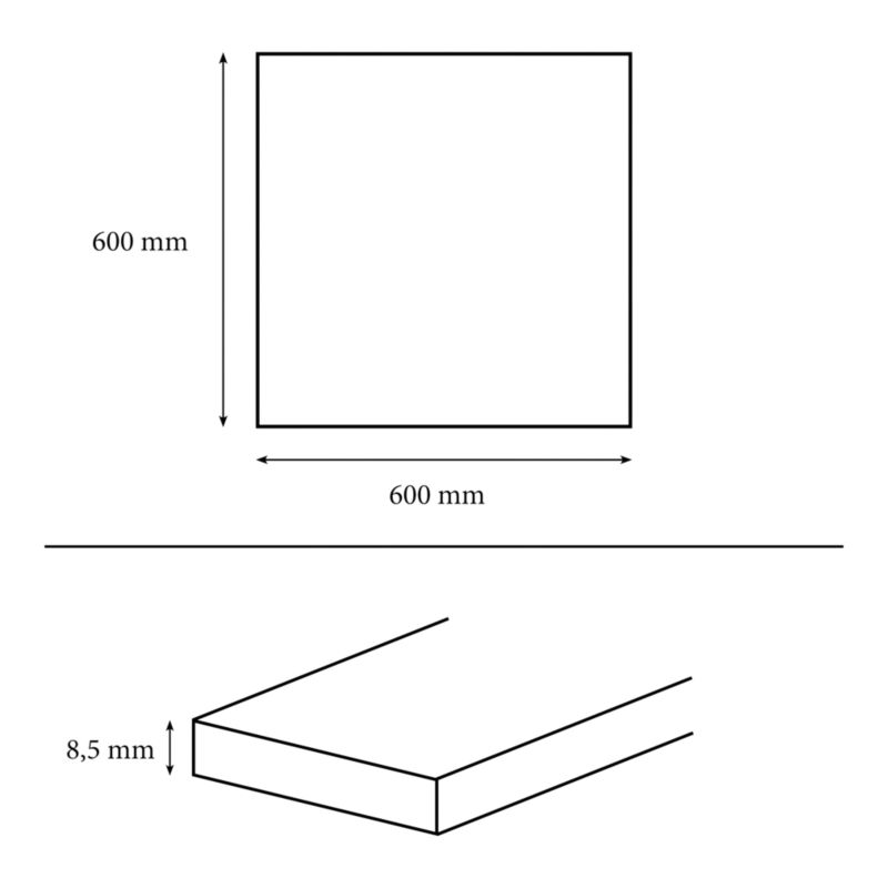 Gres Provel GoodHome 60 x 60 cm light grey 1,48 m2