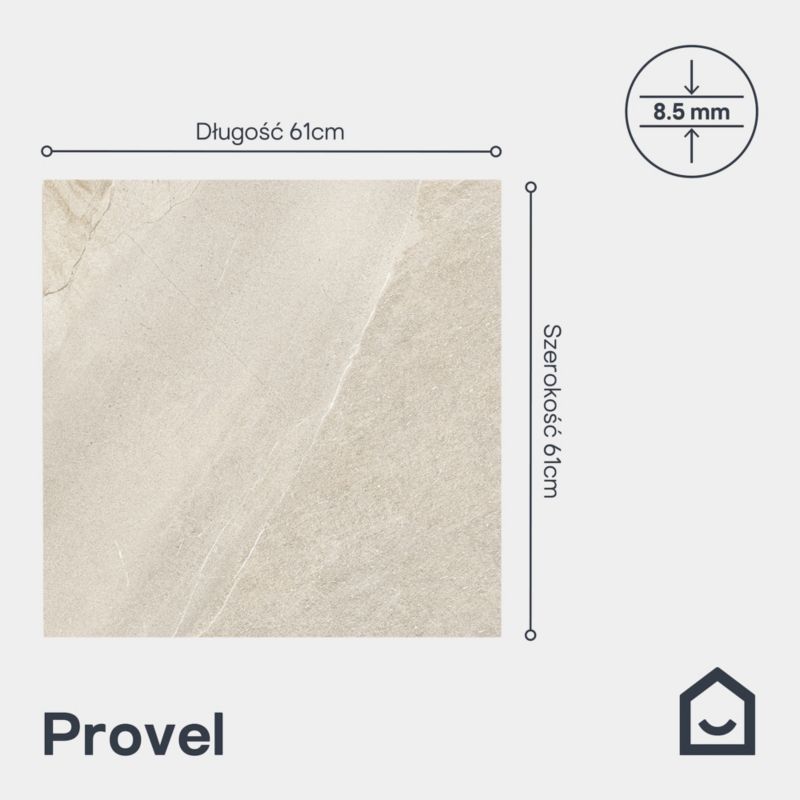 Gres Provel GoodHome 60 x 60 cm sand 1,48 m2